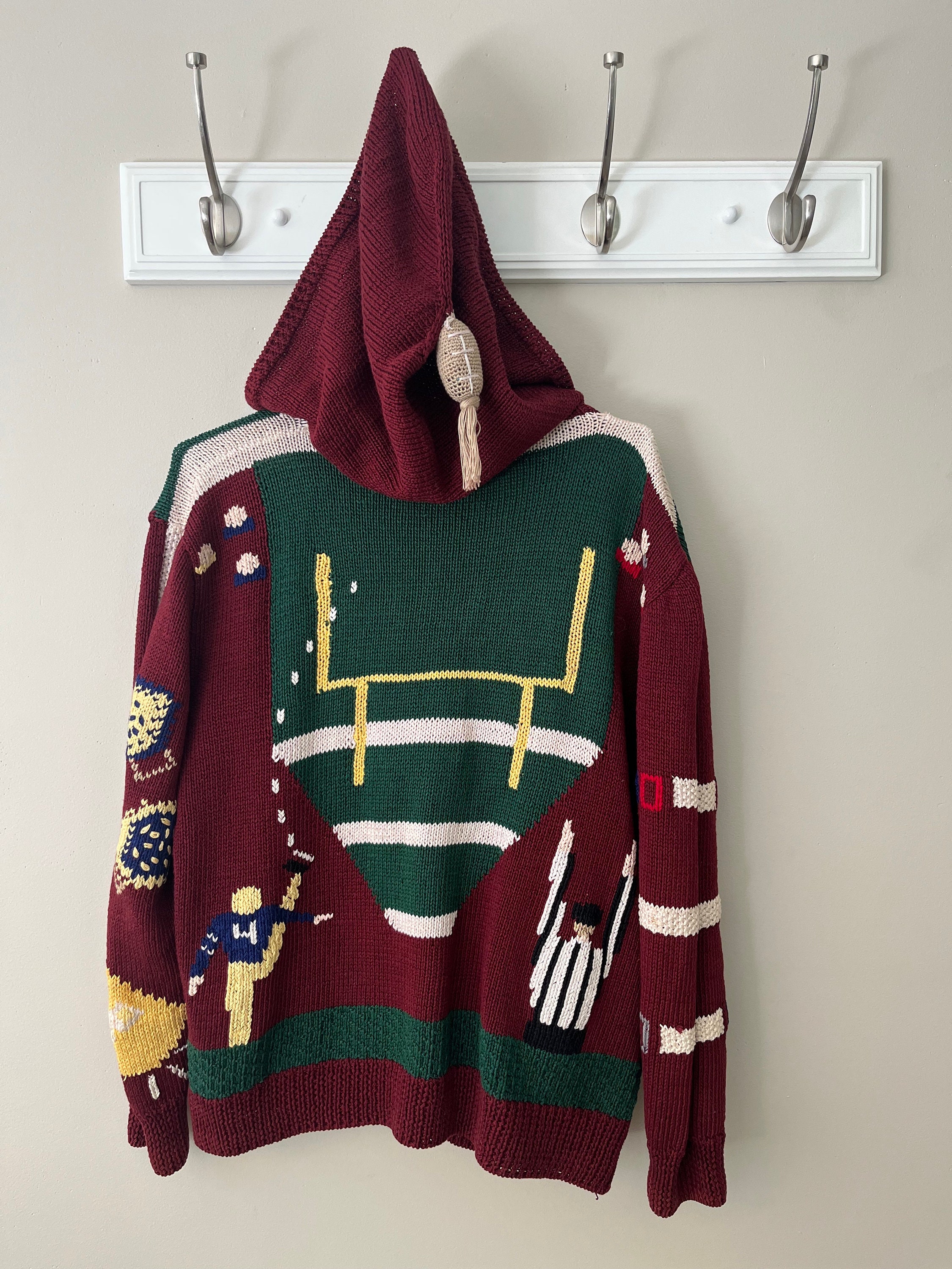 Rare 1980's BEREK Knit Football Sweater Perfect for a - Etsy