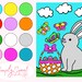 Easter SVG, Color SVG, Easter Coloring Svg, Easter Bunny Coloring Page ...