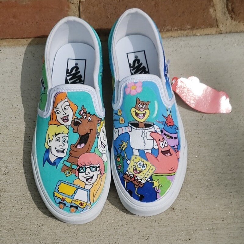 Spongebob Shoes - Etsy