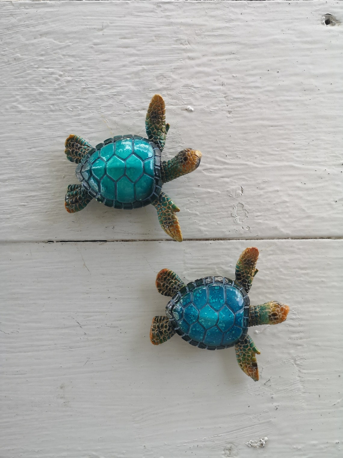 Turtle Magnet Nautical Magnet Turtle Figurine Turtle Lover - Etsy