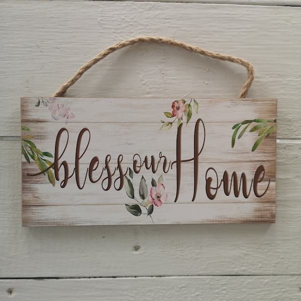 Bless This Home Sign - Etsy