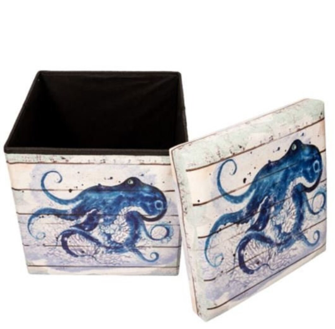 Octopus Storage Box Octopus Square Seat and Storage Box - Etsy