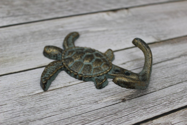Turtle Hook on Sale Ocean Decor Sea Turtle Hook Turtle - Etsy