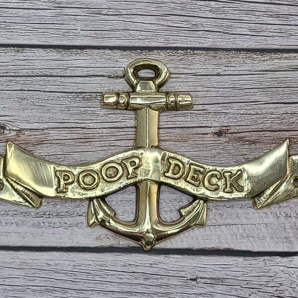 Poop Deck Sign - Etsy