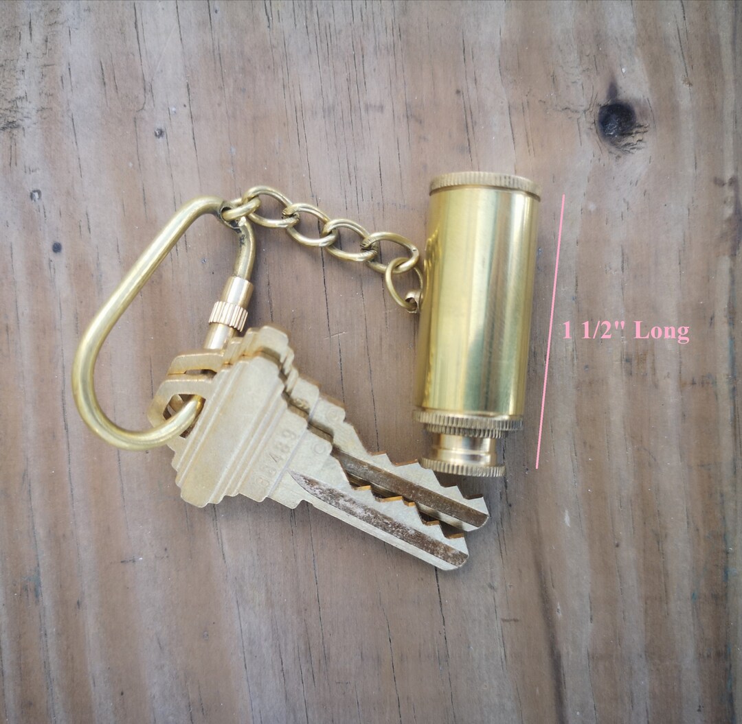 Telescope Keychain Vintage Keyring Brass Keychain Nautical - Etsy