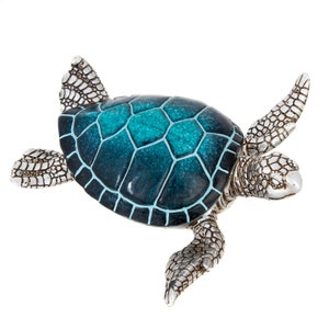 Sea Turtle Storage Box, Turtle Figurine, Sea Turtle Box, Sea Turtle ...