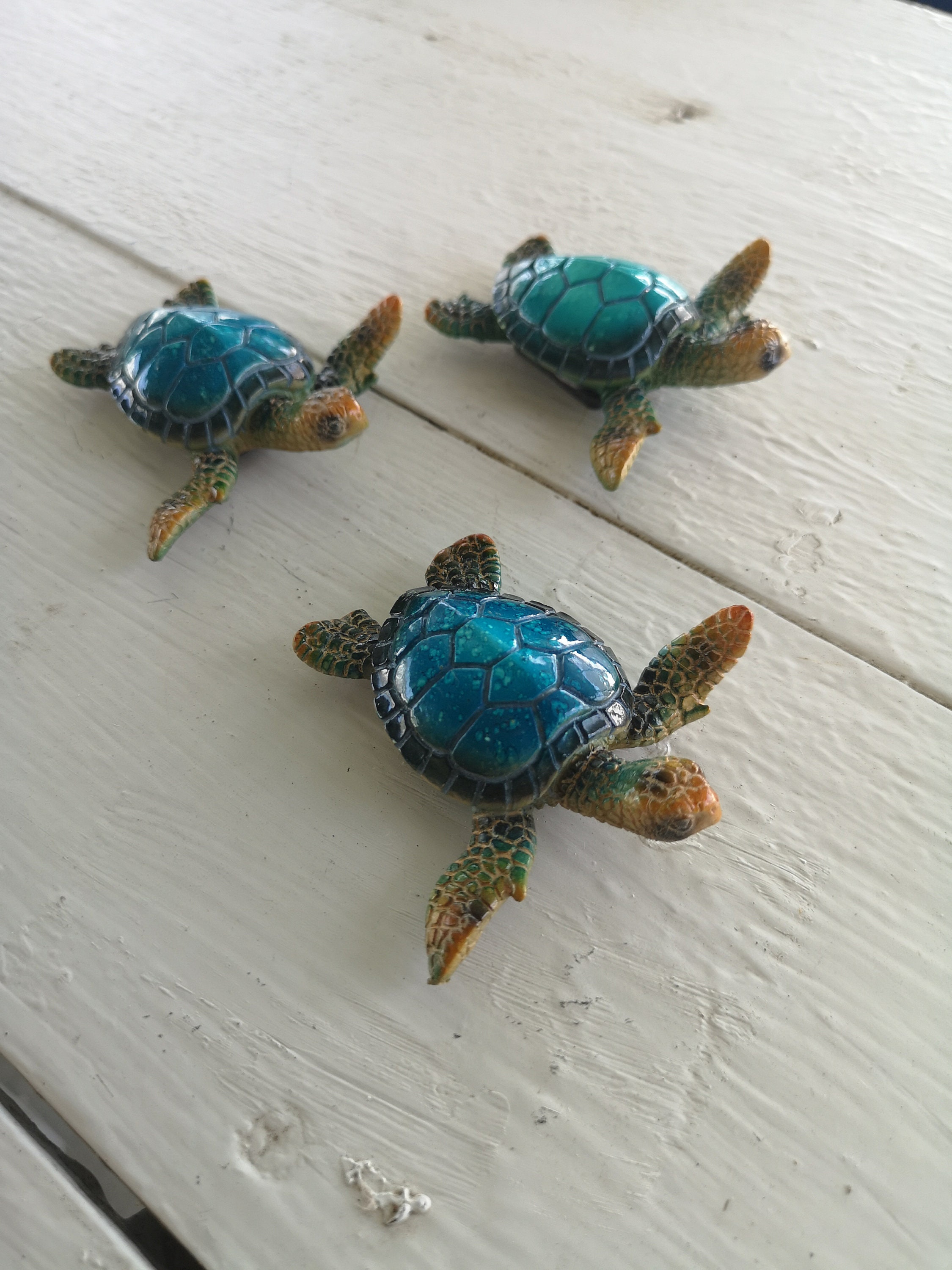 Turtle Magnet Nautical Magnet Turtle Figurine Turtle Lover | Etsy