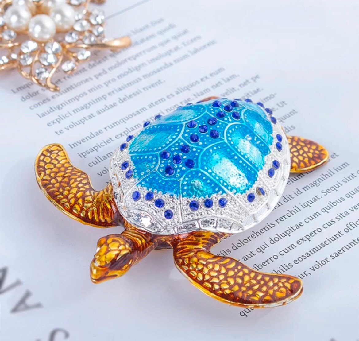 Turtle Trinket Box Sea Turtle Storage Box Sea Turtle Storage - Etsy