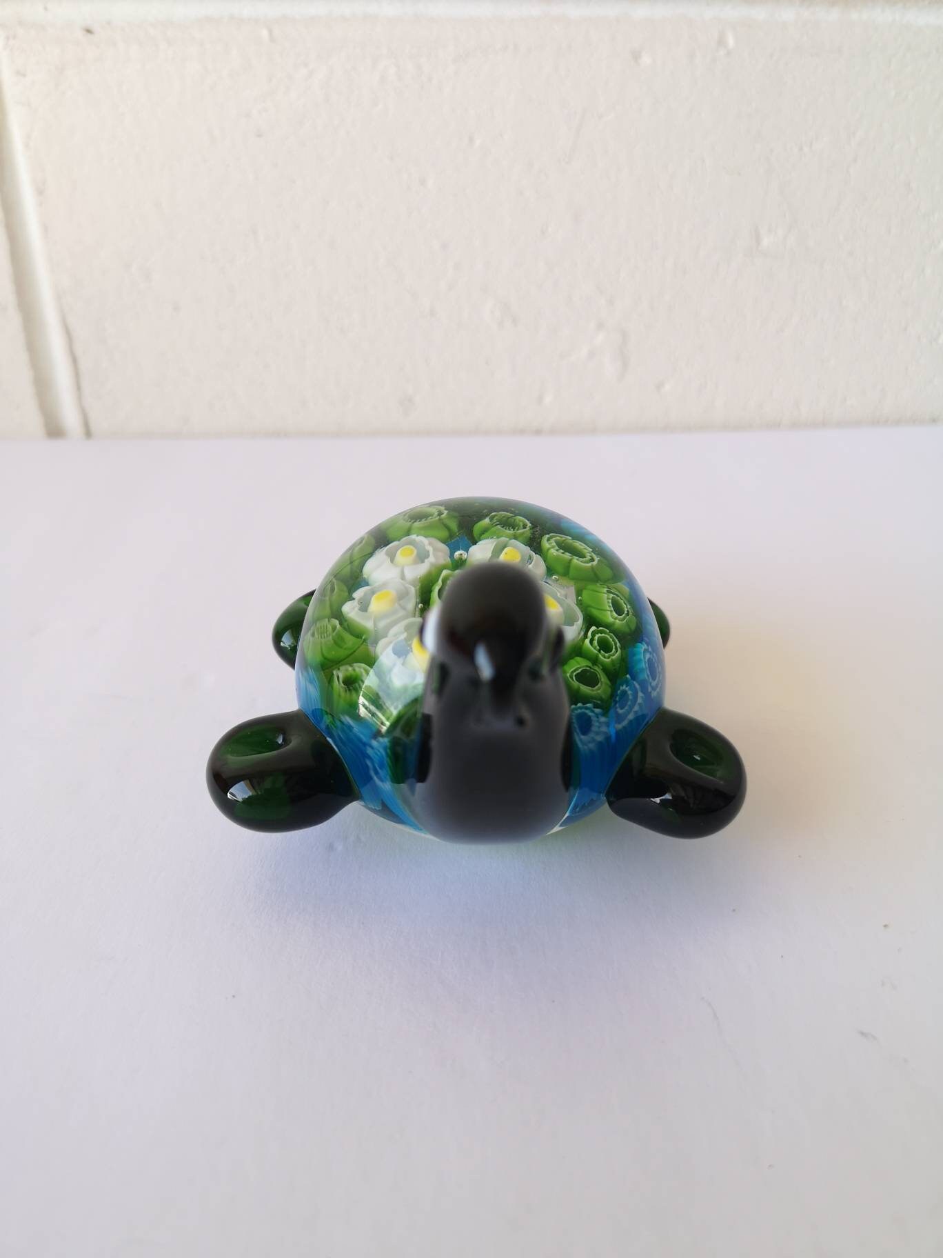 Blue Glass Sea Turtle Figurine Turtle Figurine Sea Turtle | Etsy