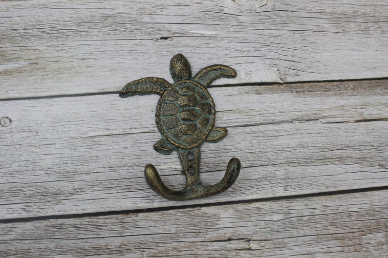 Turtle Hook on Sale Ocean Decor Sea Turtle Hook Turtle - Etsy