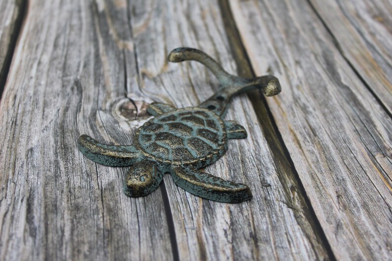 Turtle Hook on Sale Ocean Decor Sea Turtle Hook Turtle - Etsy