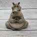 Meditating Hippo Figurine SET OF TWO Praying Hippo Figurine - Etsy