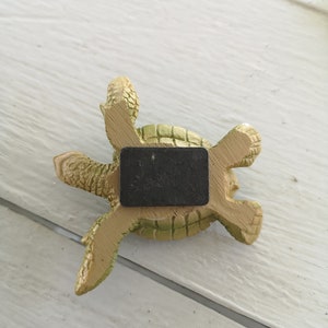 Turtle Magnet, Nautical Magnet, Turtle Figurine, Turtle Lover Gift, Sea ...