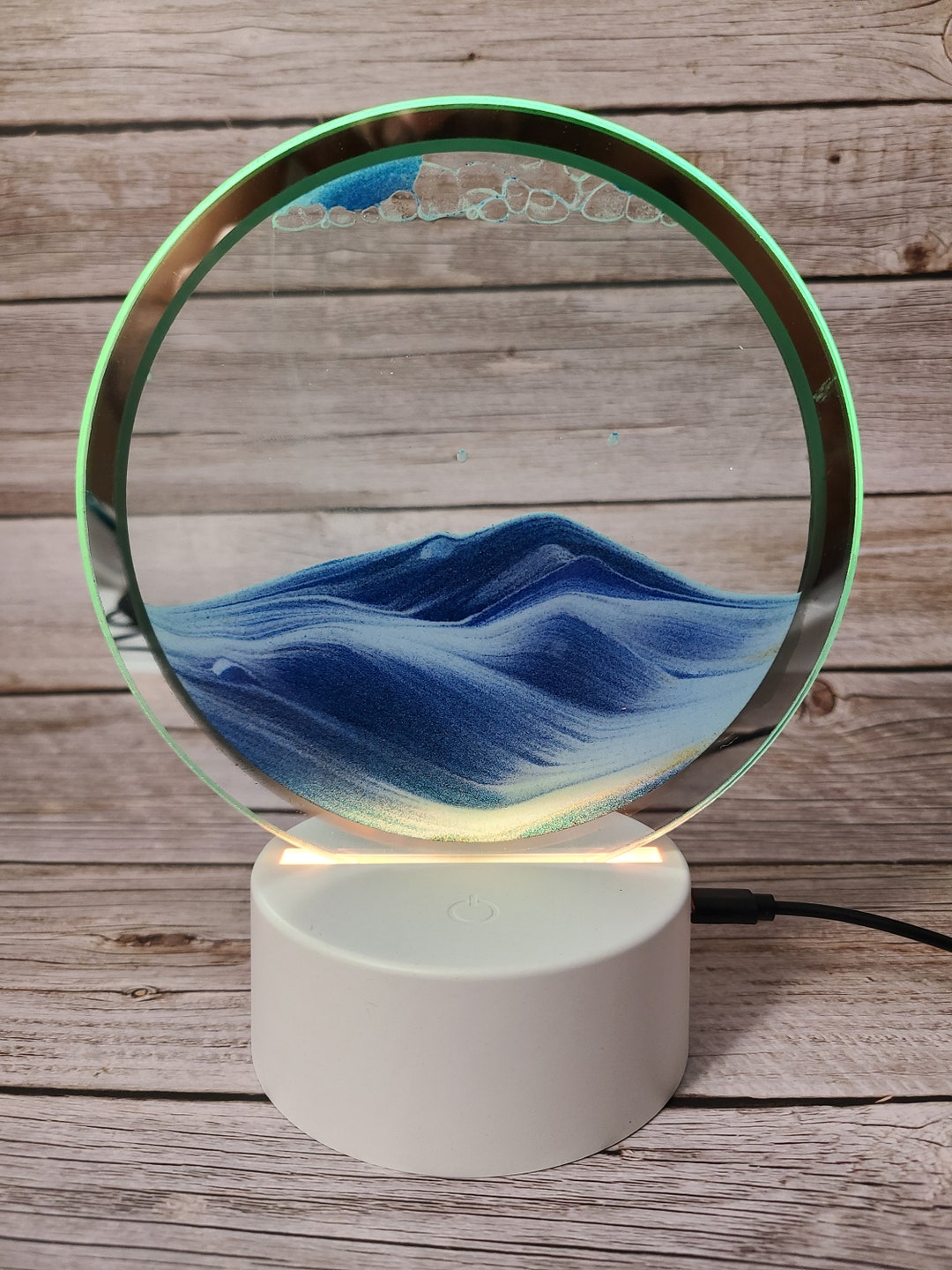 3D Moving Sand Lamp, Ocean Lamp, Quicksand Lamp, 3D Night Light Sand ...