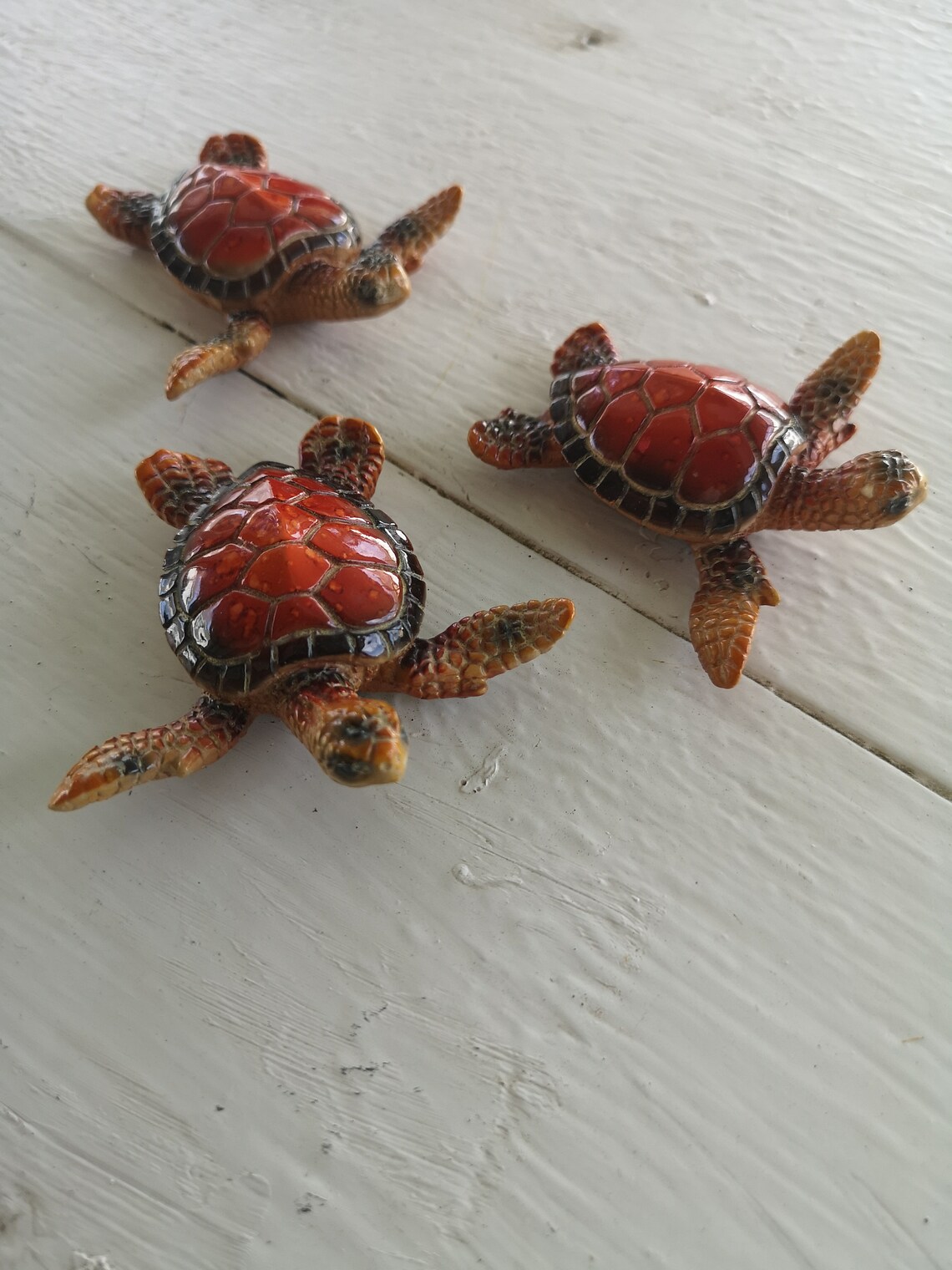 Turtle Magnet Nautical Magnet Turtle Figurine Turtle Lover | Etsy