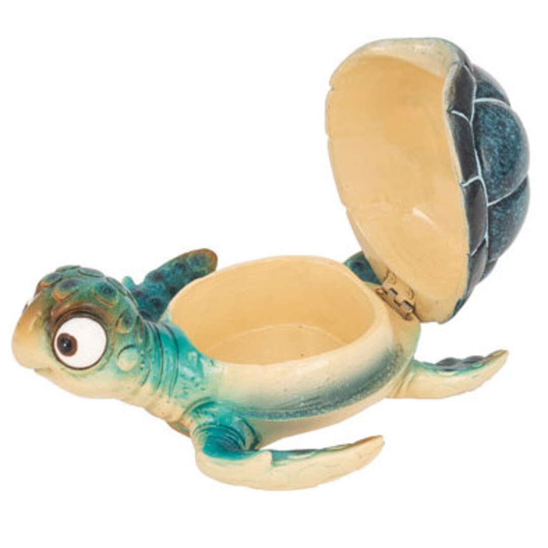 Sea Turtle Figurine, Sea Turtle Storage Box, Cartoon Turtle, Blue ...