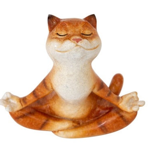 Meditating Cat - Etsy
