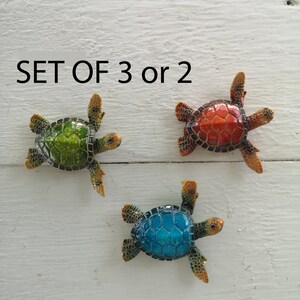 Turtle Magnet Nautical Magnet Turtle Figurine Turtle Lover | Etsy