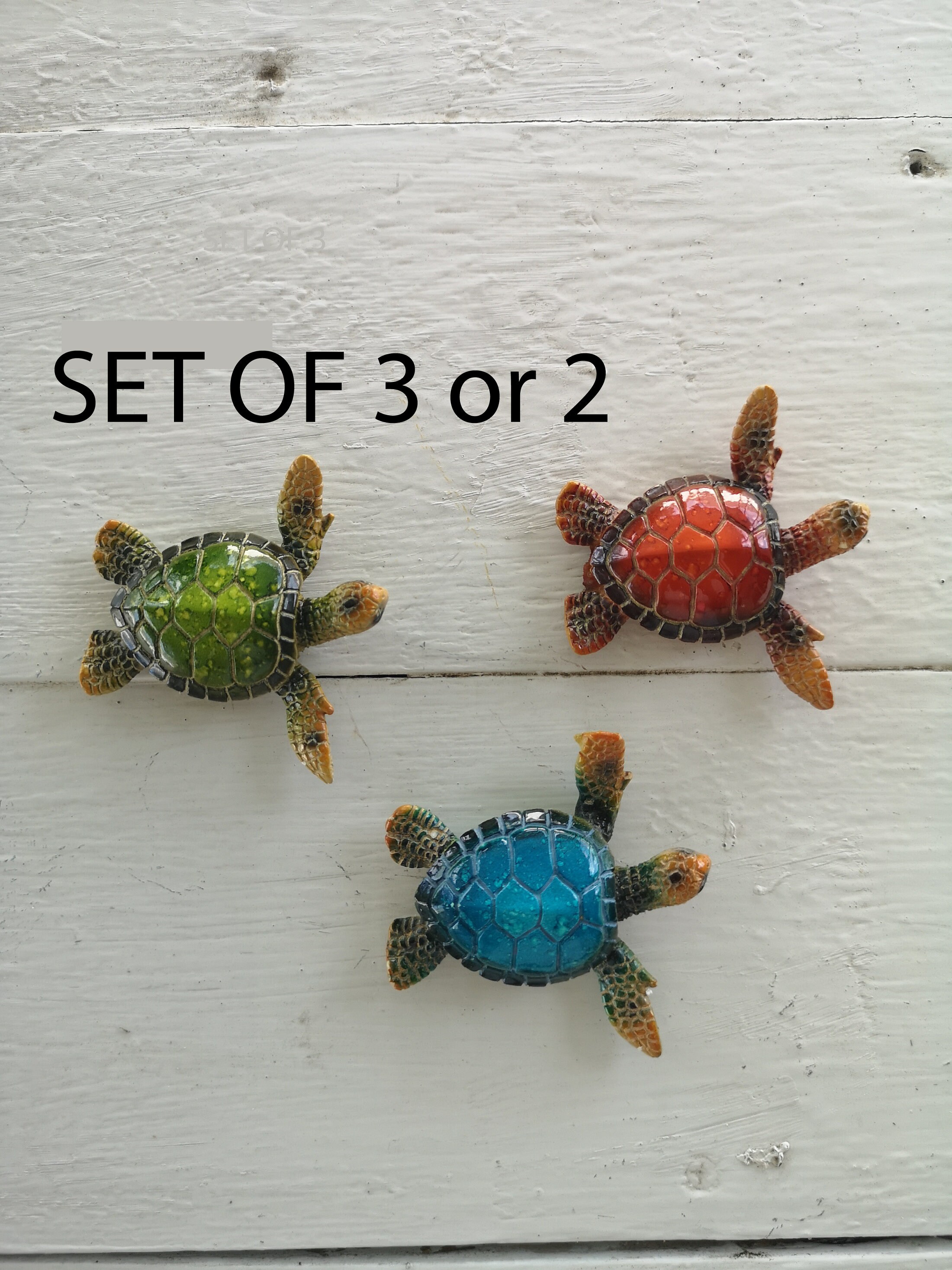 Turtle Magnet Nautical Magnet Turtle Figurine Turtle Lover | Etsy