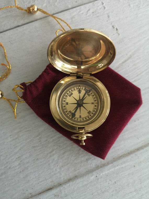 Antique Compass Vintage Compass Pocket Compass Brass | Etsy