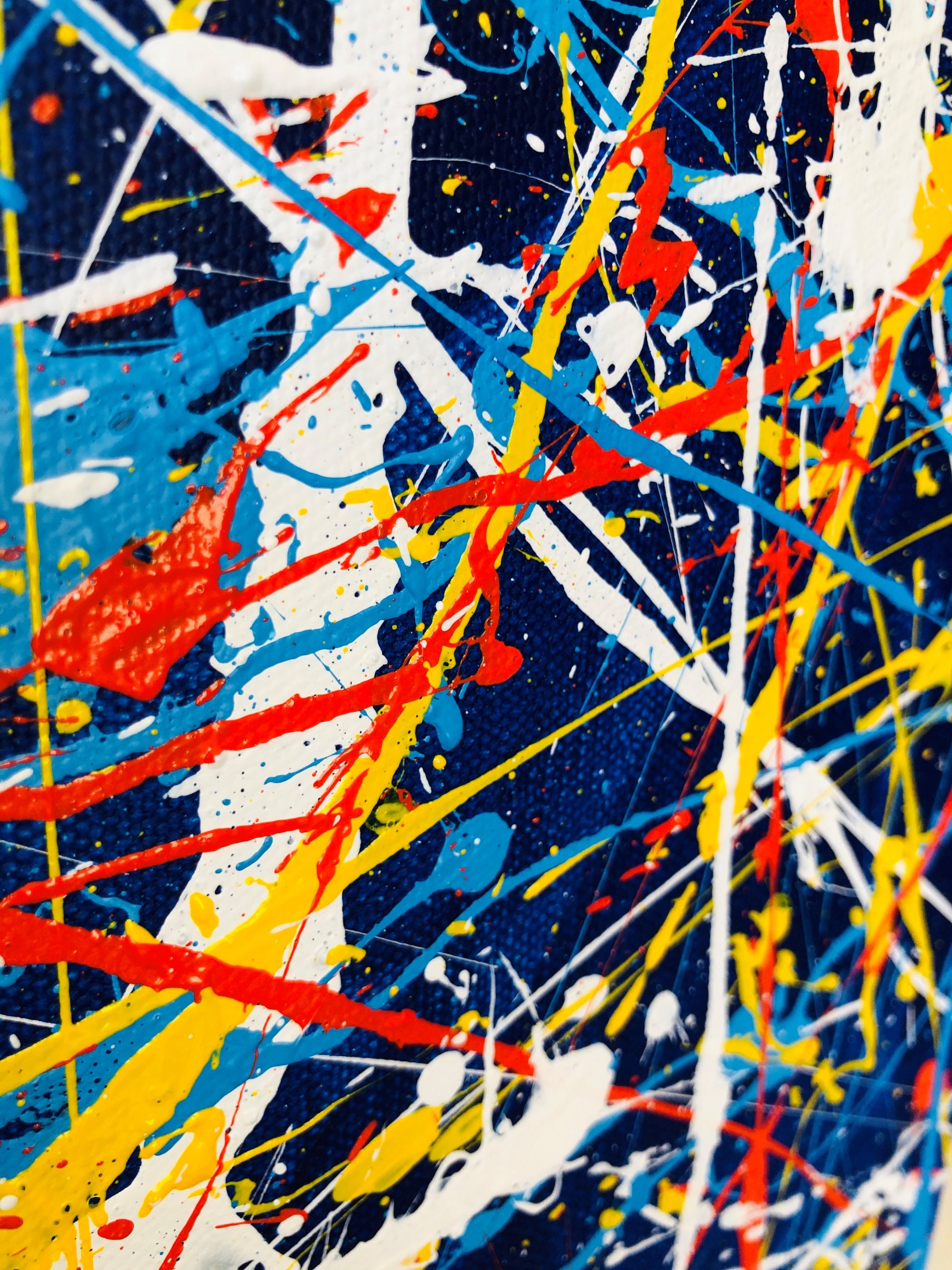 Jackson Pollock Inspired | Original Abstract Art | Office Decor ...
