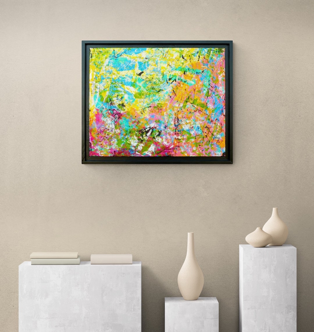 Original Abstract Art, Monoprint Art- One of Its Kind, Monoprinting Art ...