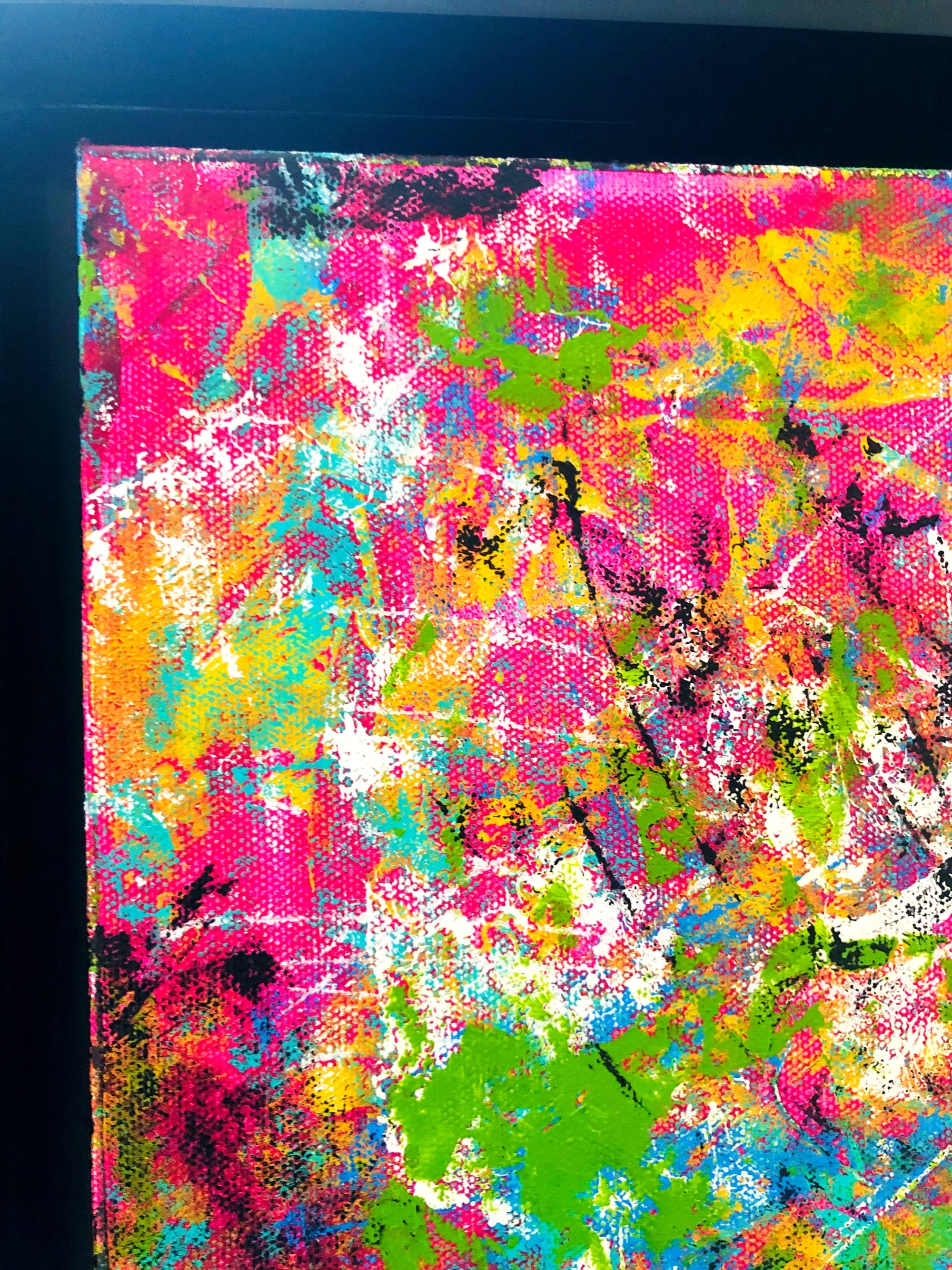 Original Abstract Art, Monoprint Art- One of Its Kind, Monoprinting Art ...