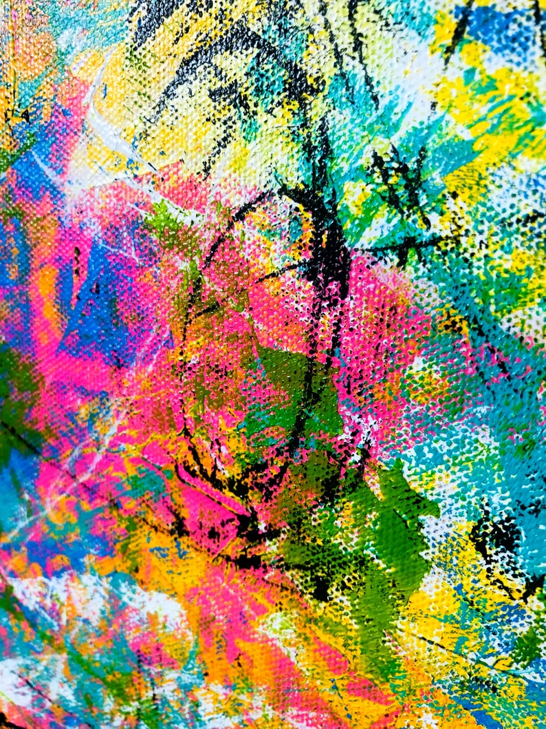 Original Abstract Art, Monoprint Art- One of Its Kind, Monoprinting Art ...