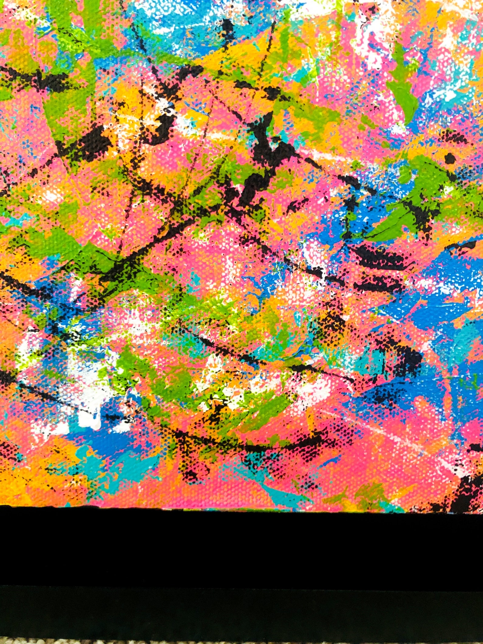 Original Abstract Art, Monoprint Art- One of Its Kind, Monoprinting Art ...