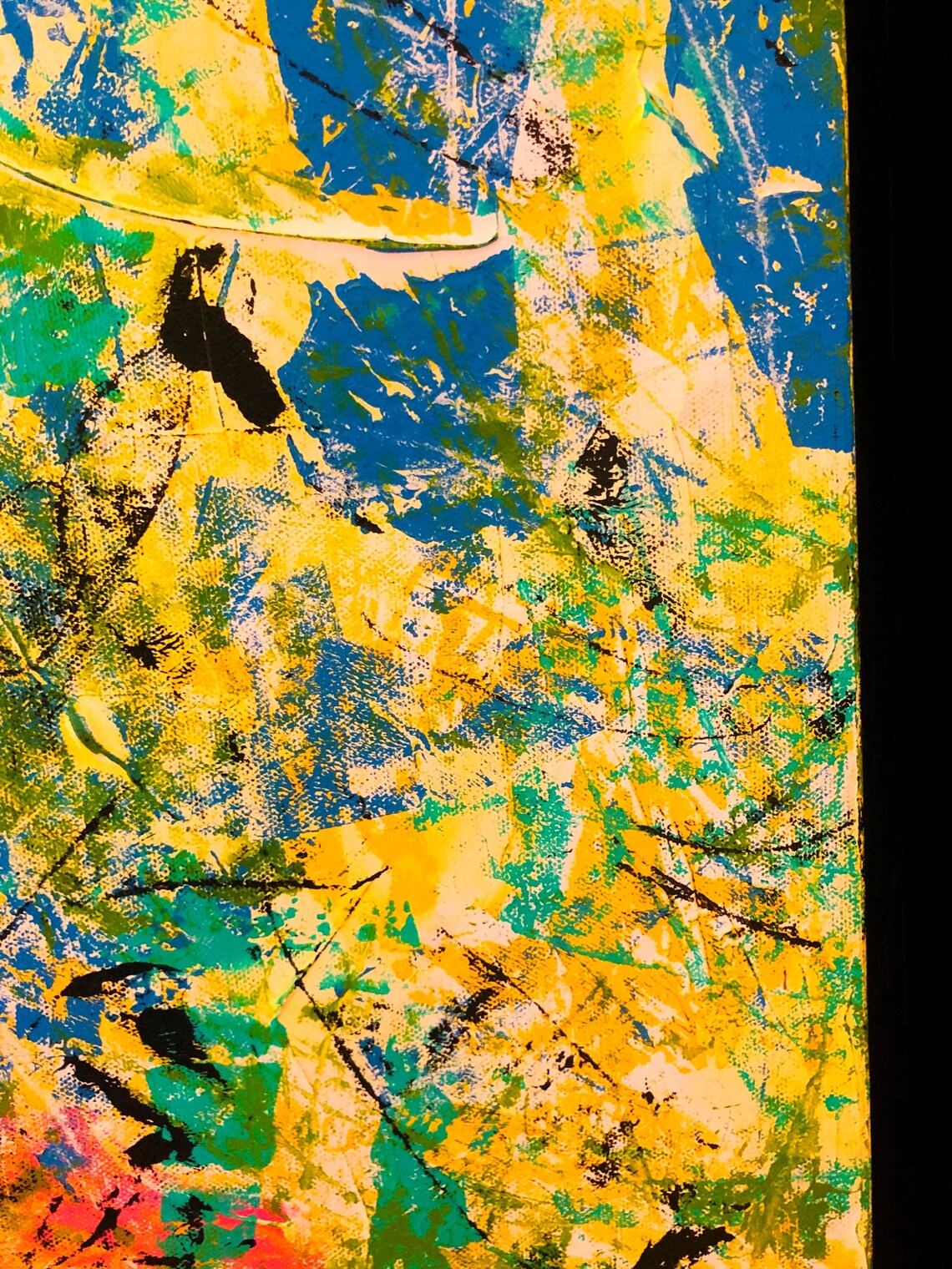 Original Abstract Art, Monoprint Art- One of Its Kind, Monoprinting Art ...