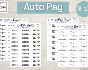 Auto Pay Stickers - Etsy