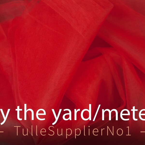 Dark Red Tulle - Etsy