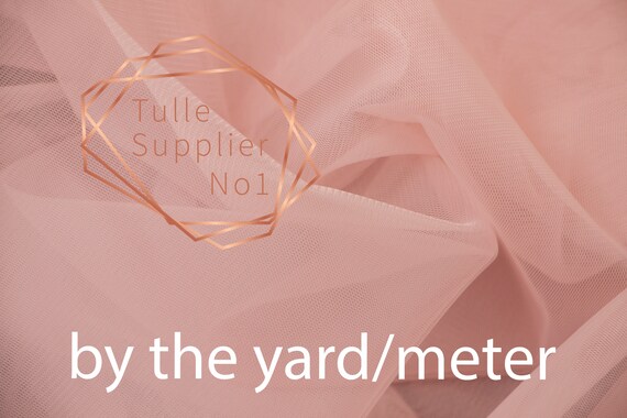 Blush Pink Tulle Fabric by the Yard Color 77 Blush Pink - Etsy