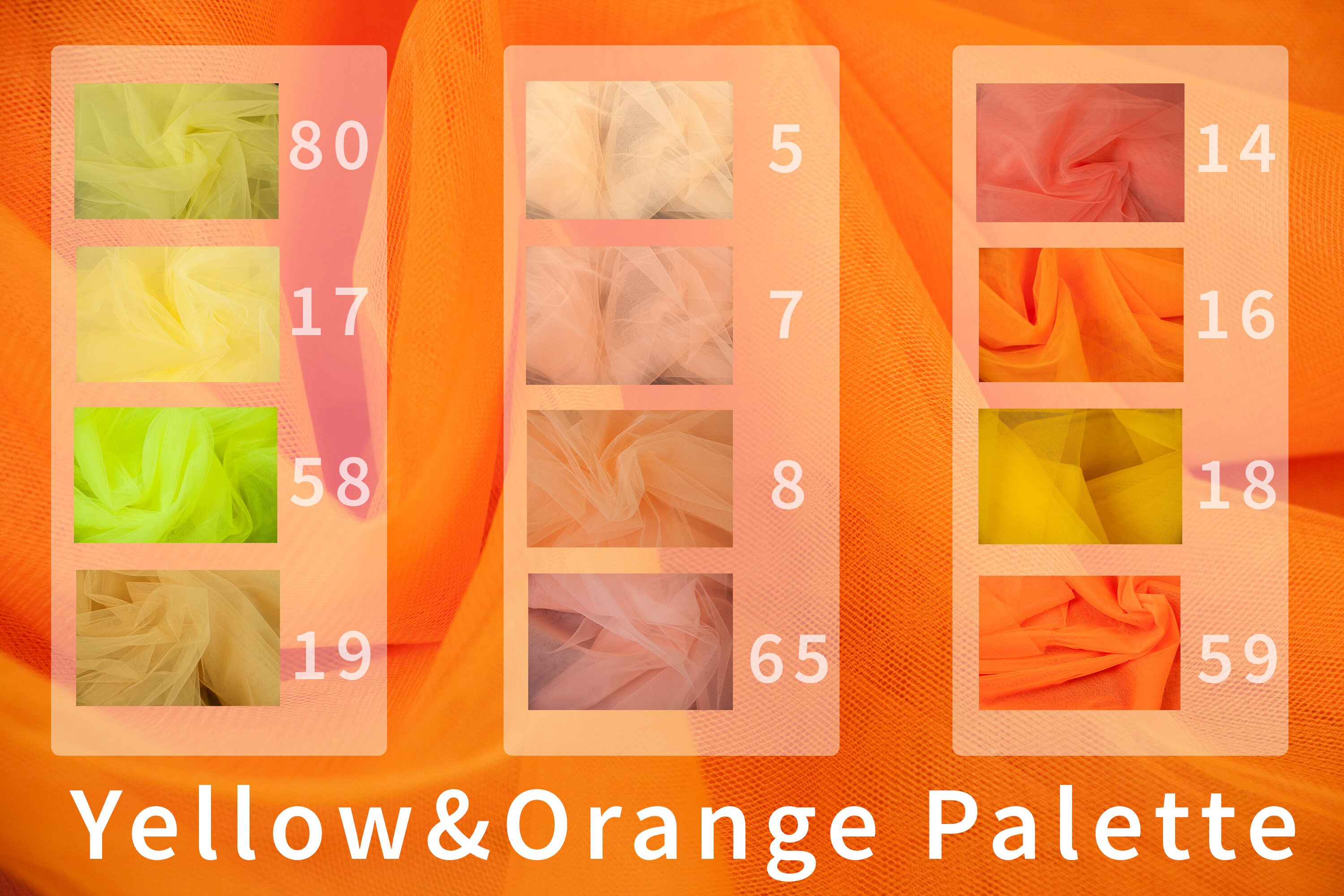 Neon Orange Tulle Fabric by the Yard Color 59 Neon Orange - Etsy