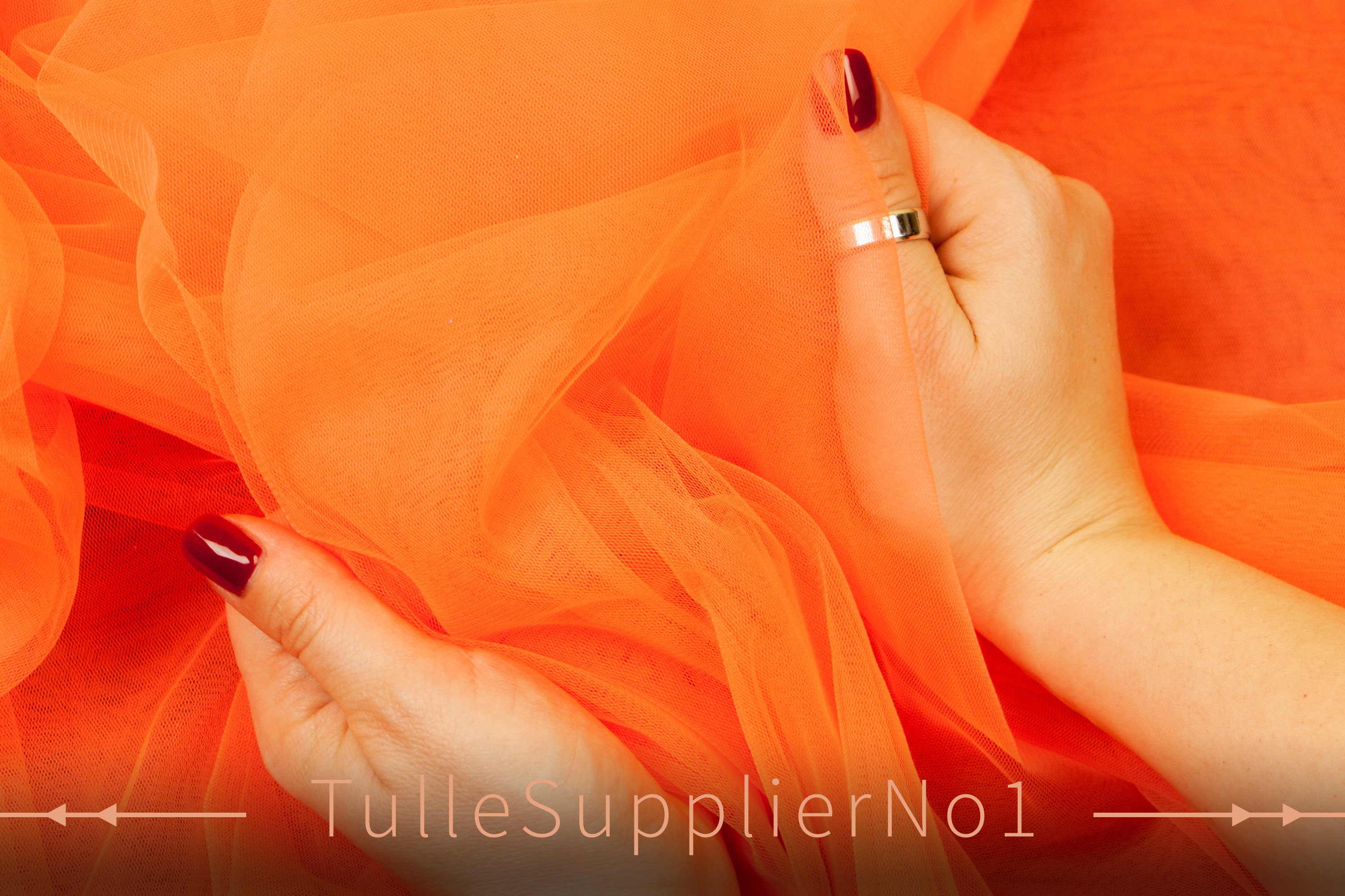 Neon Orange Tulle Fabric by the Yard Color 59 Neon Orange - Etsy