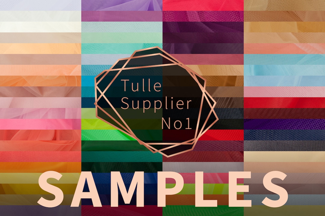 3m Wide Soft Tulle Fabric Samples - 80 Colors Swatches & Chartbook - Etsy