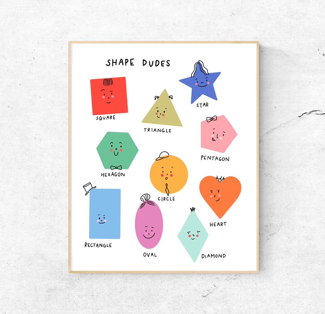 Shape Dudes Print | 8x10 Unframed - Etsy
