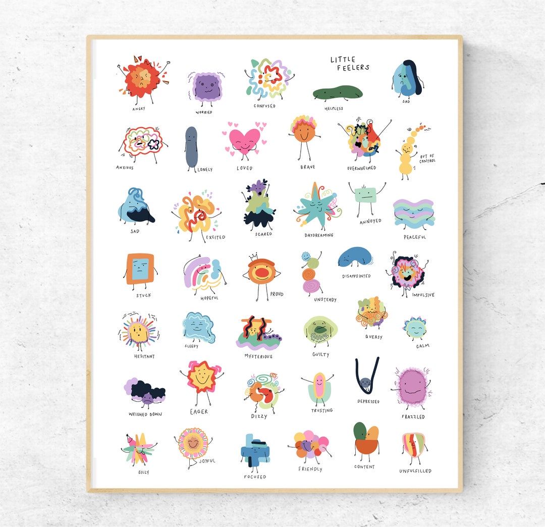 11x14 Little Feelers / Unframed / Kids Art - Etsy