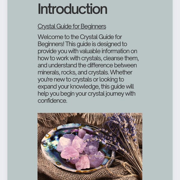 Crystal Guide - Etsy