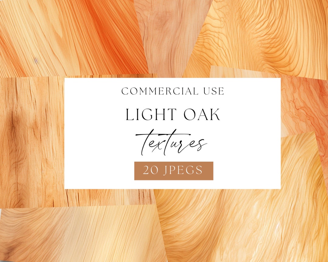 Light Oak Wood Texture, Watercolour Wooden Digital Paper, Scrapbook ...