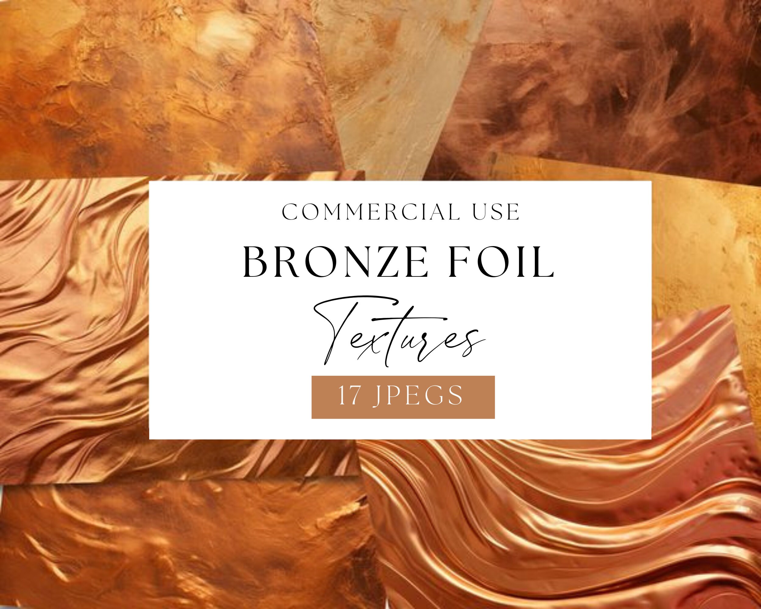 Bronze Foil Texture Background, Watercolor Copper Foil Background ...
