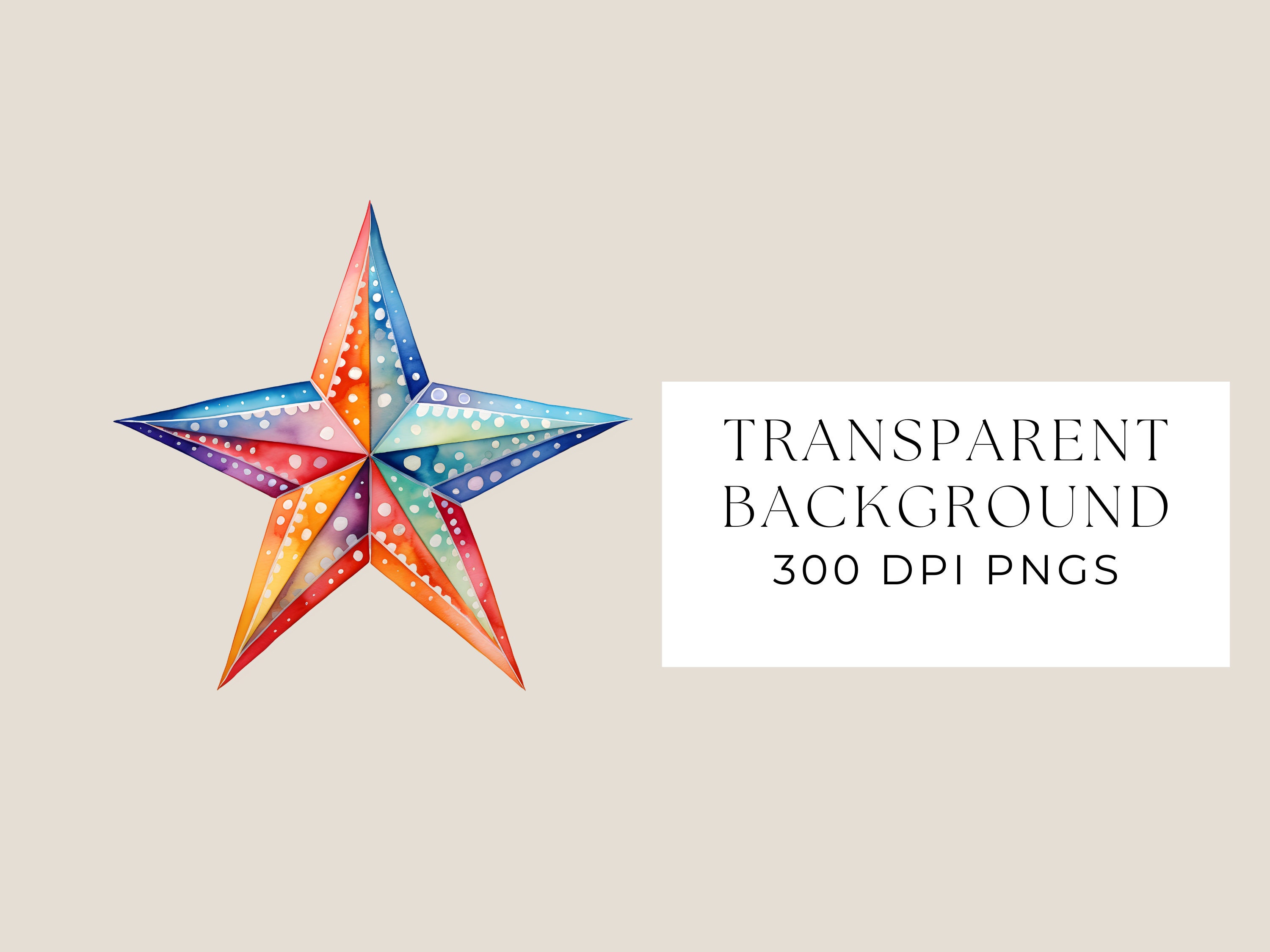 Bright Multi Colour Stars Clipart, Cute Stars, Stars Watercolor, Sky ...