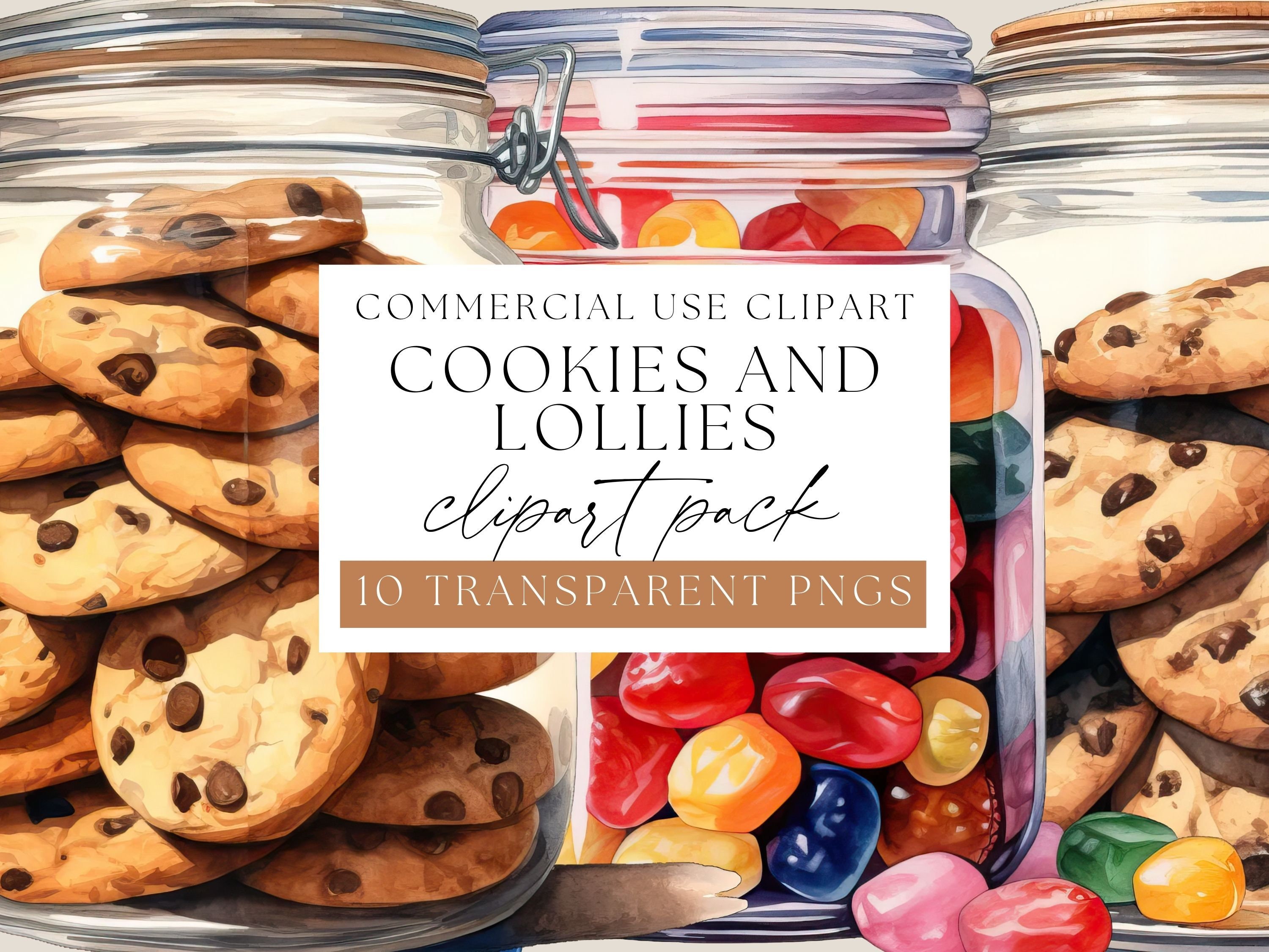 Lolly and Cookie Jars, Candy and Cookie Jars, Cookie Clipart, Candy ...