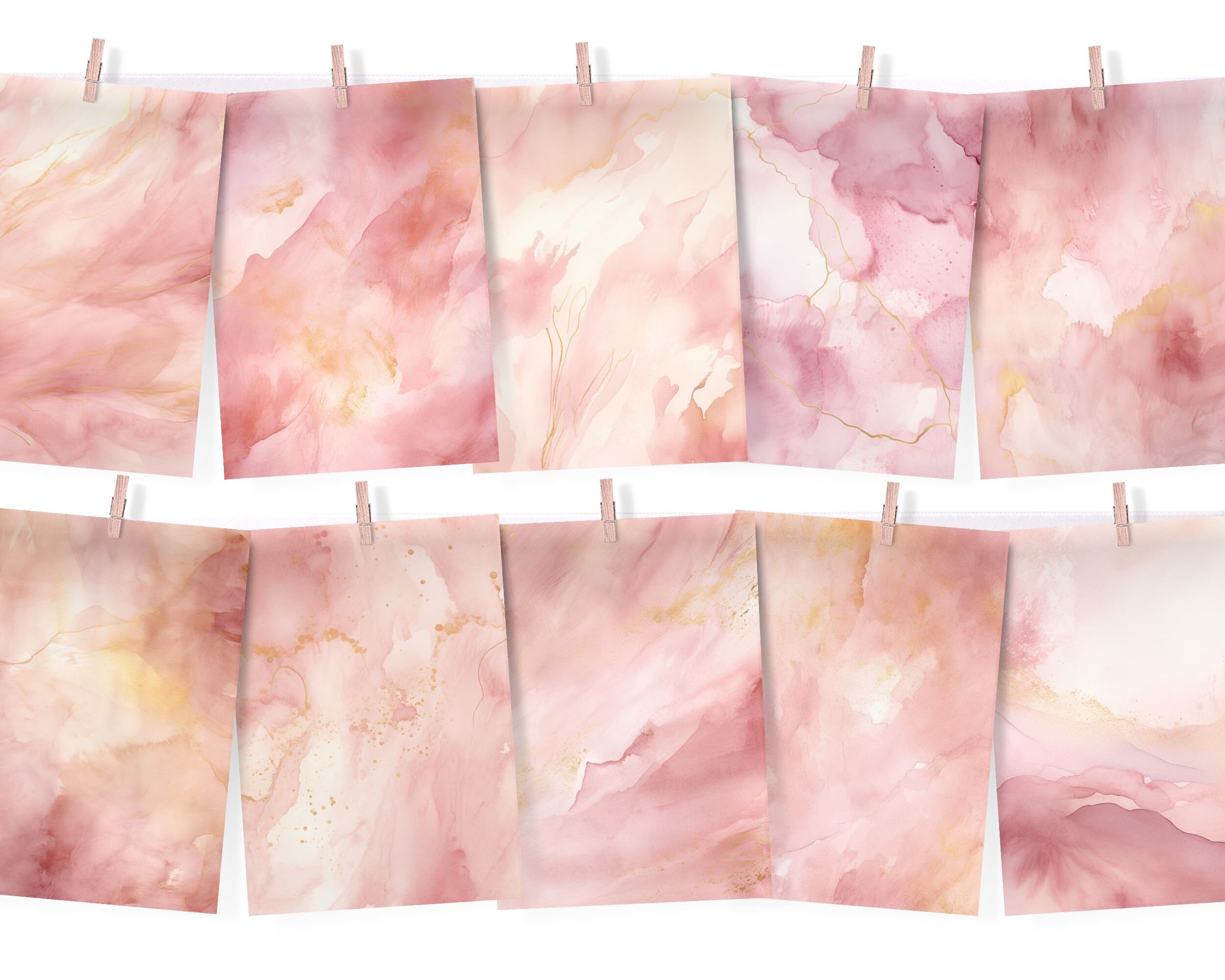 Dusty Rose Watercolor Wash Background Texture, Pink Watercolour Washes ...