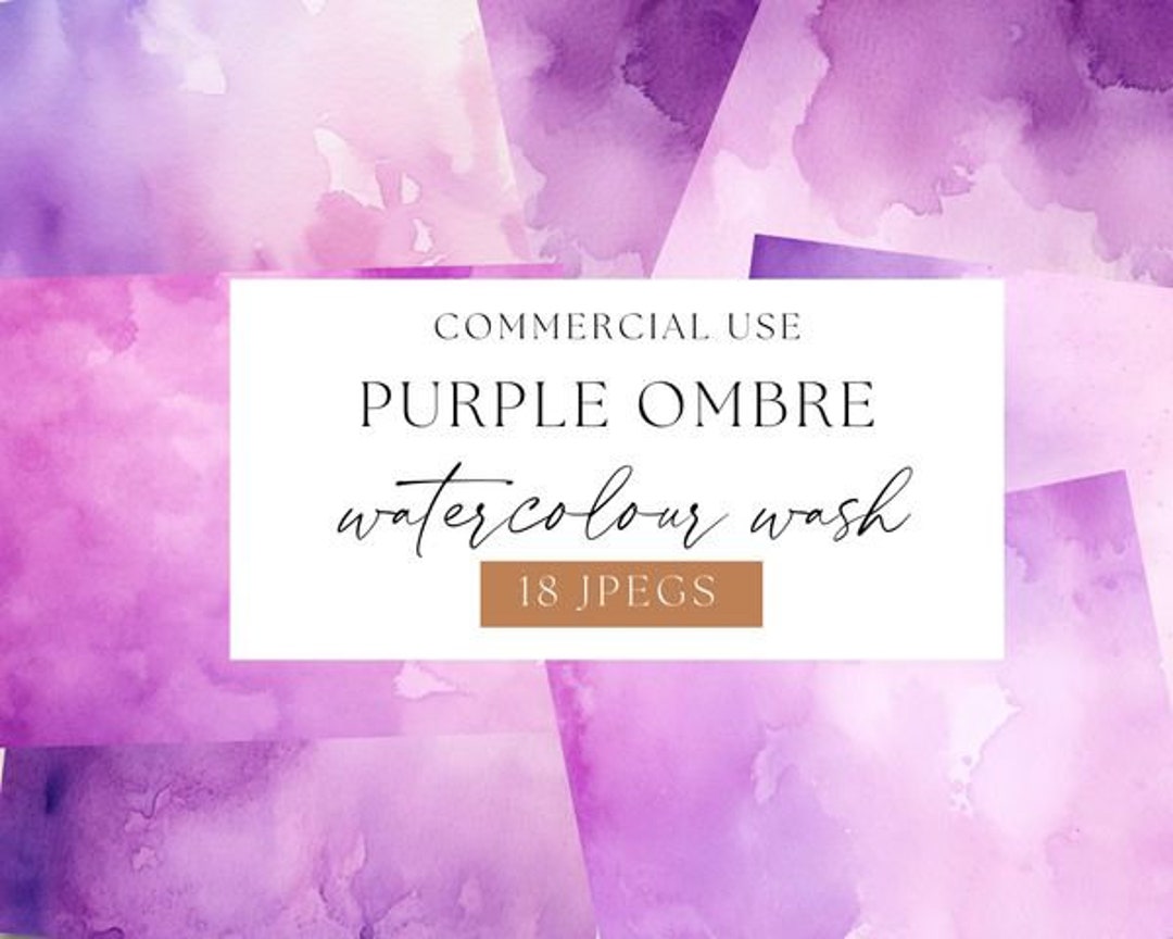 Purple Ombre, Watercolor Ombre Background, Soft Ombre Backgrounds ...