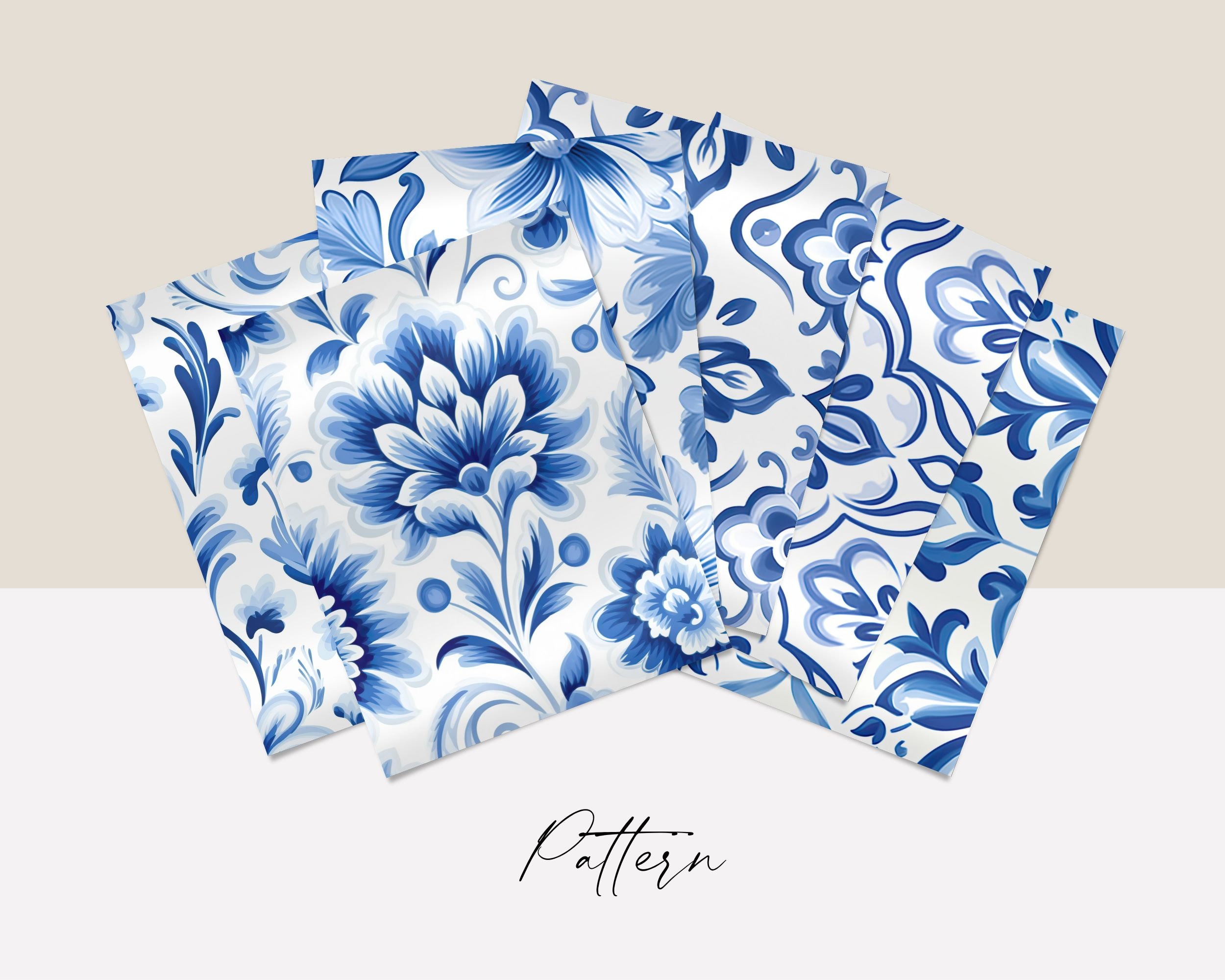 Mediterranean Pattern, Blue Patterns, Stylized Floral Patterns ...