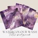 Dark Purple Gold Watercolor Wash Background Texture, Purple Watercolour ...
