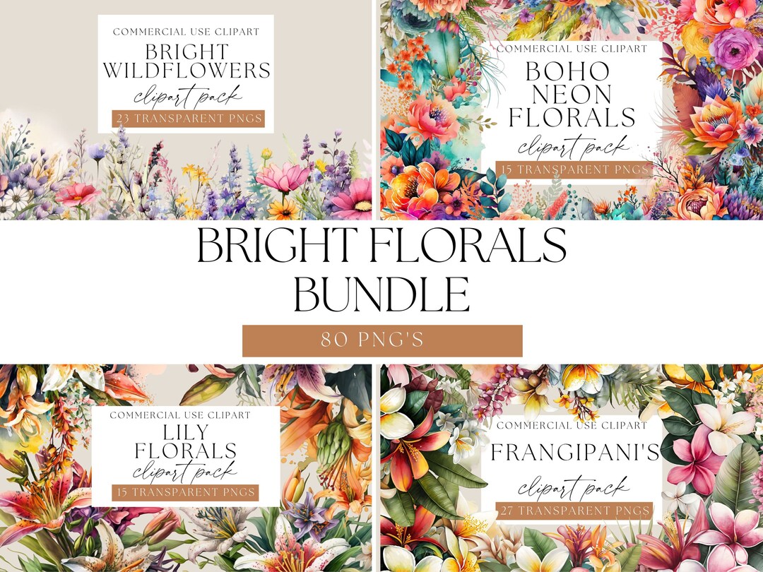 Bright Floral Arrangements, Transparent Pngs, Colorful Flower Clip Art ...
