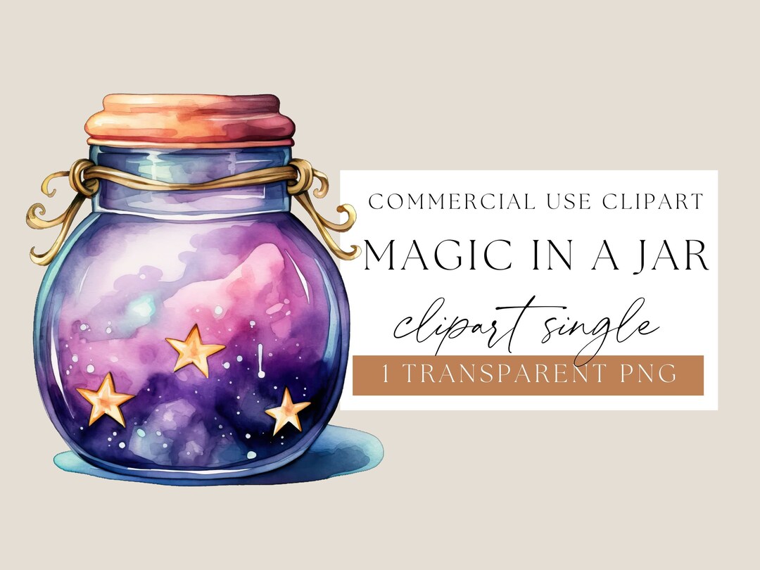 Magic Jar, Glass Jar Clipart, Magical Clip Art, Mason Jar Clipart ...