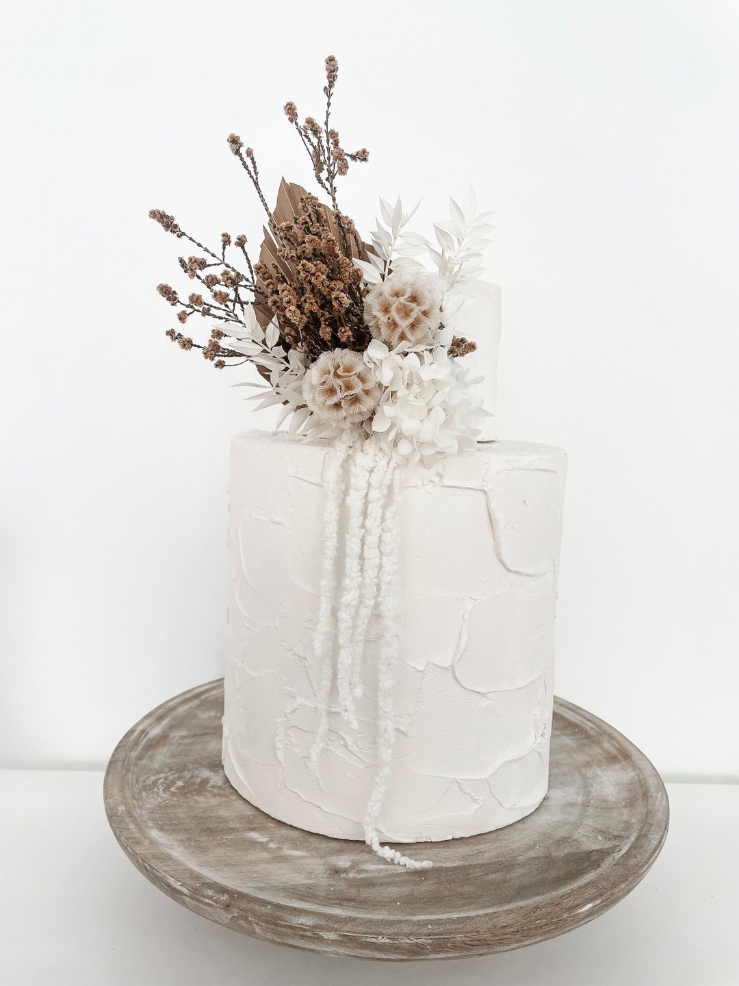 Dried/preserved Flower Cake Topper 'cinnamon' Wedding Cake Decor Cake ...